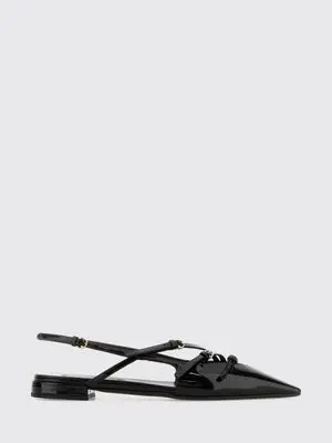 Miu Miu Ballet Flats With Knot Detailing - Black