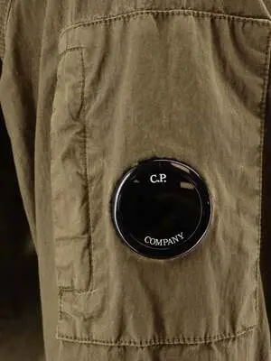 C.P. COMPANY Cotton Blend Sahariana Jacket With Concealed Zip And Button Closure