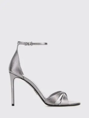 Prada Heeled Sandals - Silver
