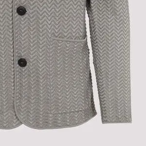 Giorgio Armani Beige Viscose Blend Blazer