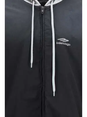 Balenciaga Oversized Sporty Jacket With Logo Detail