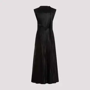JIL SANDER Cupro Long Dress