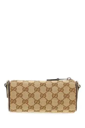 Gucci Monogram Canvas Cylinder Bag