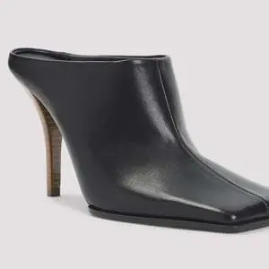 Alaïa Leather 90 Mules - Black