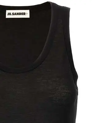JIL SANDER Logo Cotton Top