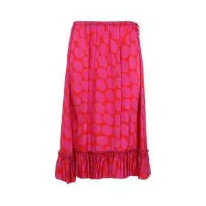 Dries Van Noten Dries Van Noten Samila Viscose Midi Skirt Multicolor