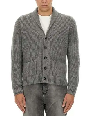 TOM FORD Shawl Collar Cardigan In Cashmere And Silk