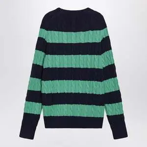 Polo Ralph Lauren Striped Cable Knit Sweater