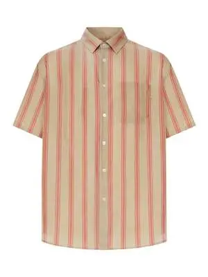 Saint Laurent Striped Cupro Twill Chemise