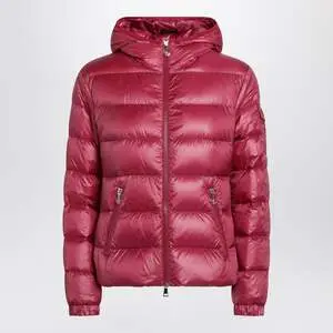 Moncler Hooded Short Padded Jacket - Red