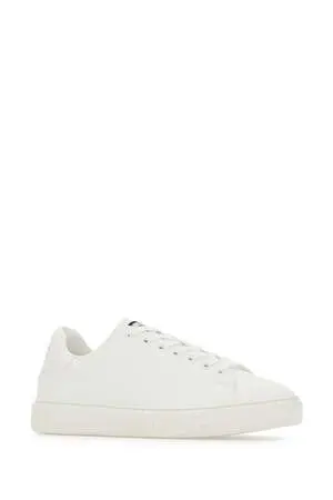 Versace Leather Sneakers With Embossed Detail - Multicolor