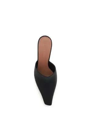 Amina Muaddi Jamie Mules Sandals - Black