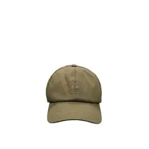 Herno Cotton Baseball Cap With Logo Detail - Green