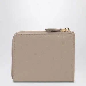 Prada Small Blush Saffiano Leather Zip-around Wallet - Pink