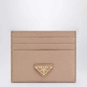 Prada Powder Saffiano Card Case - Pink