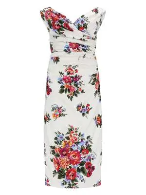 Dolce & Gabbana Printed Viscose Blend Dress - Multicolor