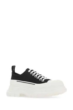 Alexander McQueen Canvas Tread Slick Sneakers - Black