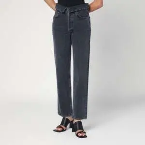 AGOLDE Echo Jeans In Grey Zefiro - Black