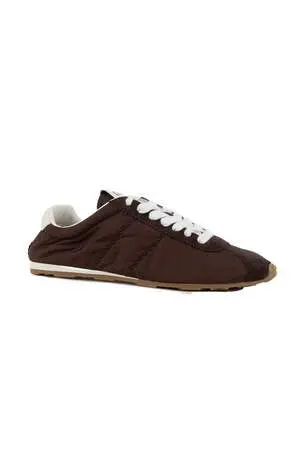 Miu Miu Brown Sneakers With Lace-up Fastening - Multicolor