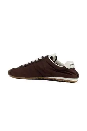 Miu Miu Brown Sneakers With Lace-up Fastening - Multicolor