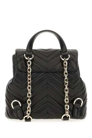 Gucci Quilted Leather Backpack With Double G Logo