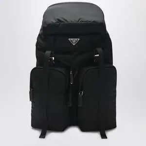 Prada Re-nylon And Saffiano Leather Backpack - Black