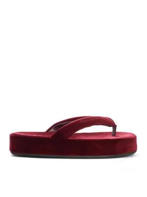 Balenciaga Platform Thong Sandals - Red