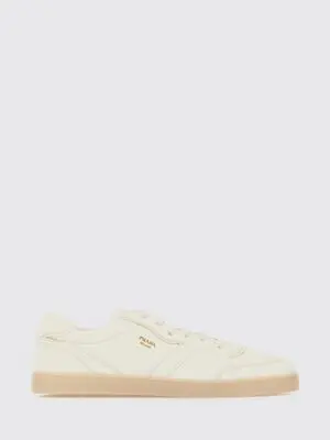 Prada Ivory Leather Sneakers - Cream