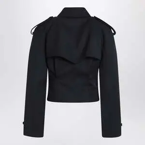 Alexander McQueen Navy Double-breasted Wool Jacket