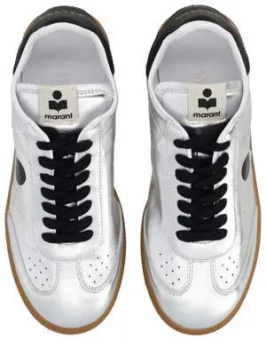 Isabel Marant Étoile Kaycee Leather Sneakers - Silver