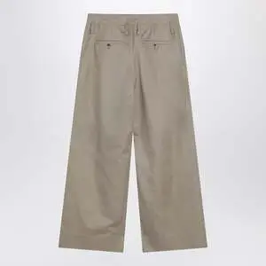 Alexander McQueen Beige Cotton Gabardine Chino Pants