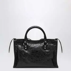 Balenciaga Le City Small Lambskin Leather Bag - Black
