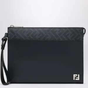 Fendi Ff Squared Clutch - Blue