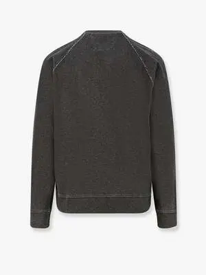 C.P. COMPANY Crewneck Long Sleeve Sweatshirt With Embroidered Logo
