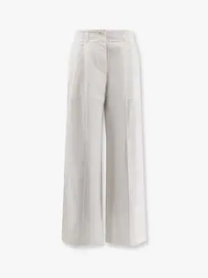 TOTEME TOTEME Relaxed Cotton Trousers White