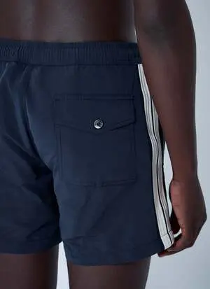 Moncler Logo Patch Swim Shorts