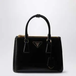 Prada Small Galleria Saffiano Leather Bag - Black
