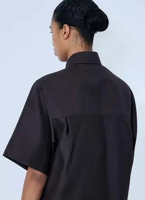 Bottega Veneta Wool And Silk Blend Short Sleeve Shirt
