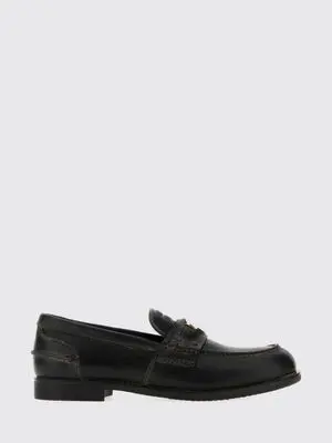 Miu Miu Calfskin Leather Loafers - Black