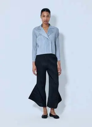 Issey Miyake Structured Pleat Long Sleeve Shirt
