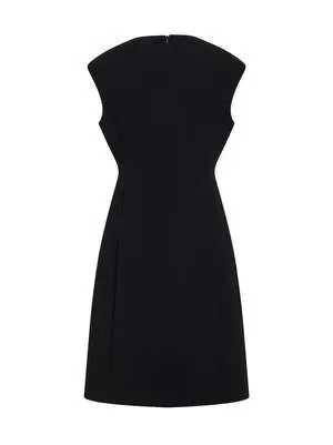 Max Mara Black Cady Princess-line Dress