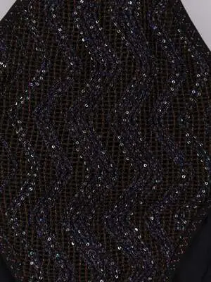 Missoni Viscose Blend One-piece Swimsuit With Sequins - Brown