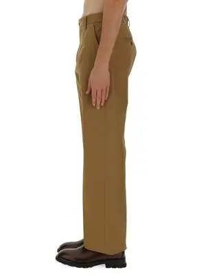Alexander McQueen Tailored Cotton Trousers - Cream