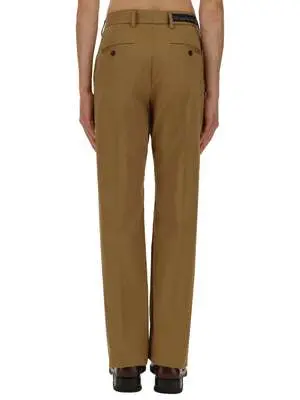 Alexander McQueen Tailored Cotton Trousers - Cream