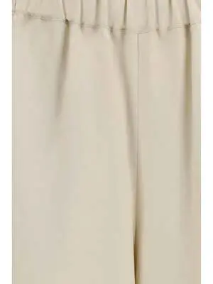 Max Mara Wide-leg Linen And Silk Blend Twill Pants - Cream