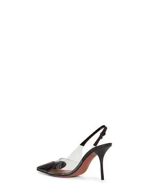 Alaïa Aubergine Le Cœur Slingback Pumps