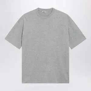 Auralee Grey Cotton Crew-neck T-shirt