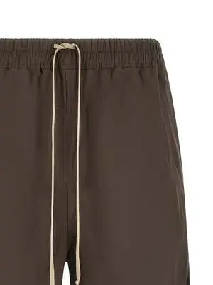 Rick Owens Cotton Poplin Bermuda Shorts - Brown