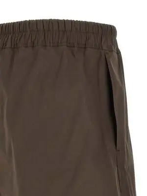 Rick Owens Cotton Poplin Bermuda Shorts - Brown