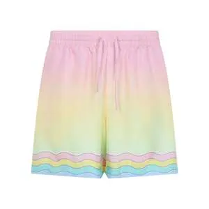 Casablanca For The Love Of Dance" Silk Shorts - Multicolor